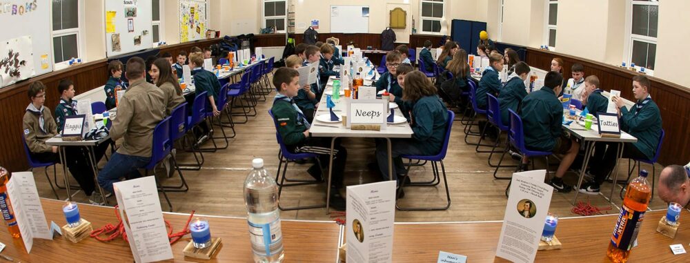 Burns - the hall filling up | 2nd Renfrew Trinity